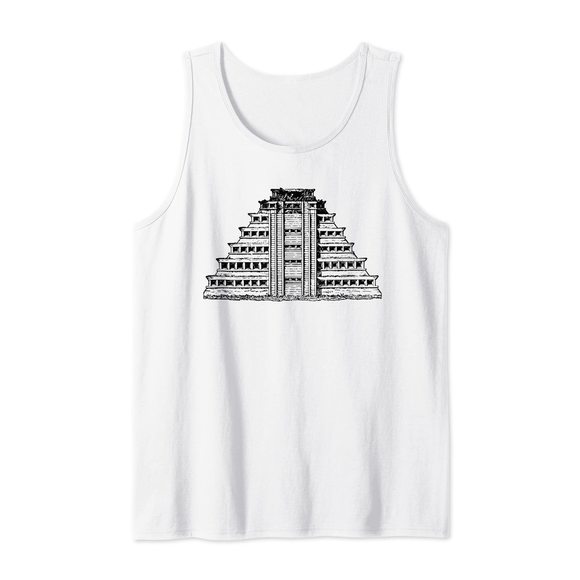 Historical Building Designs | Tops | Aztec Pyramid Illustration Homes ...